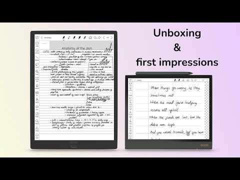 Onxy Boox Max Lumi 2 & Note Air 2 Plus unboxing & first impressions | E-ink tablets