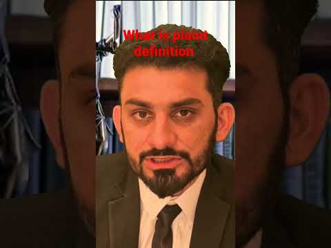 Plaint definition | what is plaint | Legal dairy | #cpc #law #shorts #viral