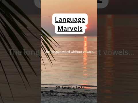 The longest word without vowels is...