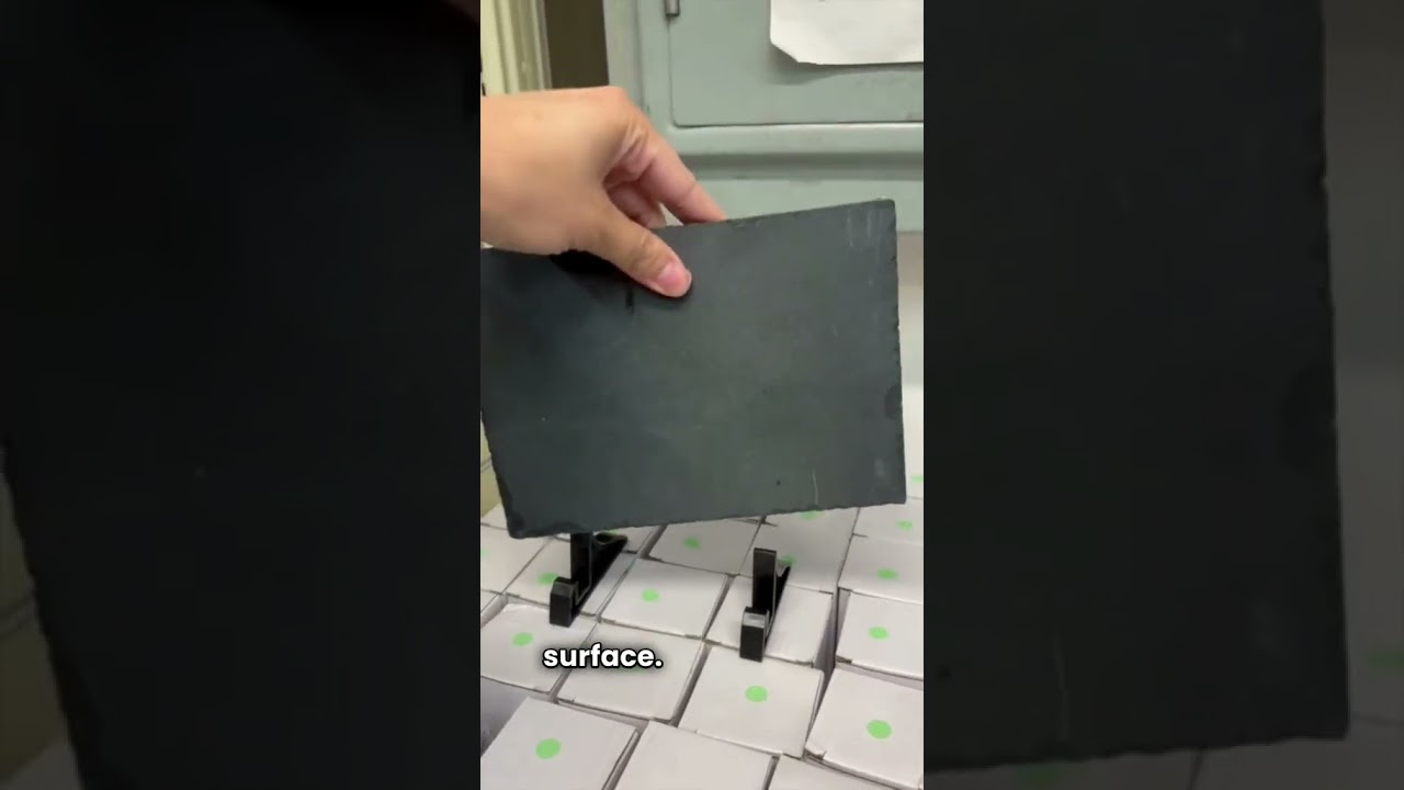 Sublimation Customizable Rectangle Photo Slate Tile With Stand 5.5