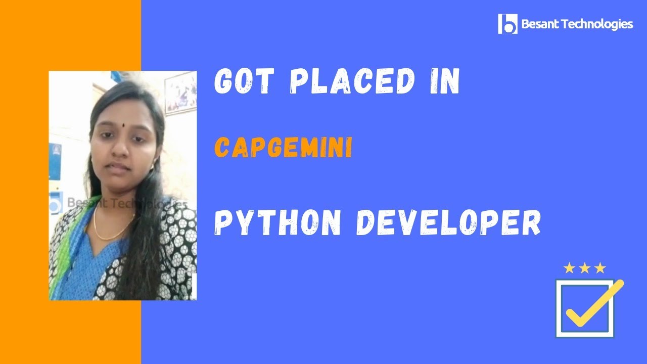 Besant Technologies OMR Reviews | Haripriya Got Placed in Capgemini | Python Training & Placements