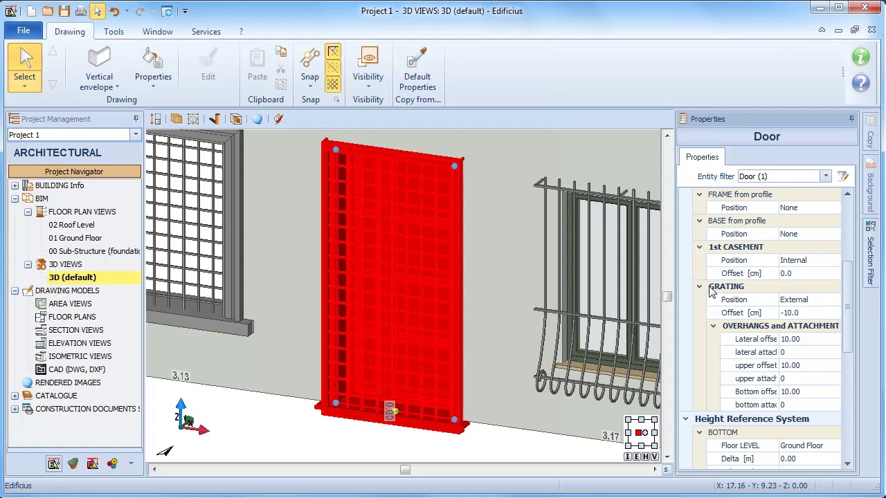 Edificius Tutorial - Door Gratings - ACCA software