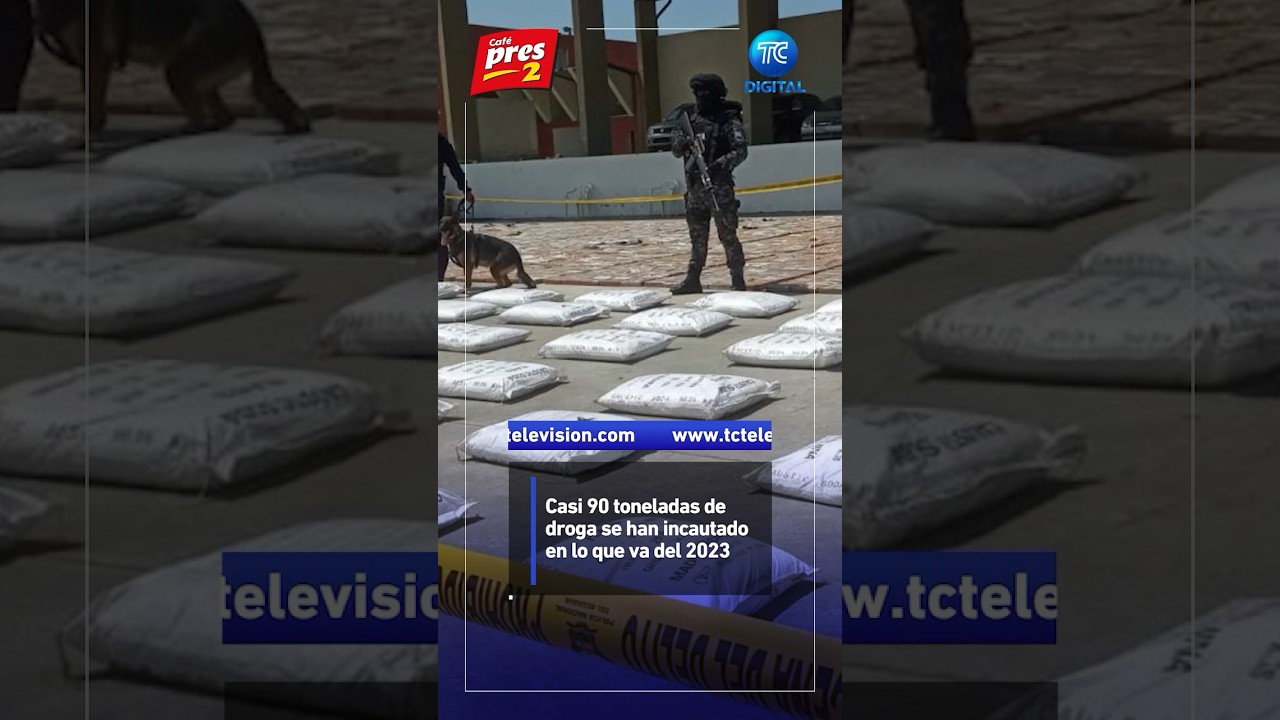 Casi 90 toneladas de droga se han incautado en lo que va del 2023. #TCFlash 🌎Gracias a CafePres2 ☕️