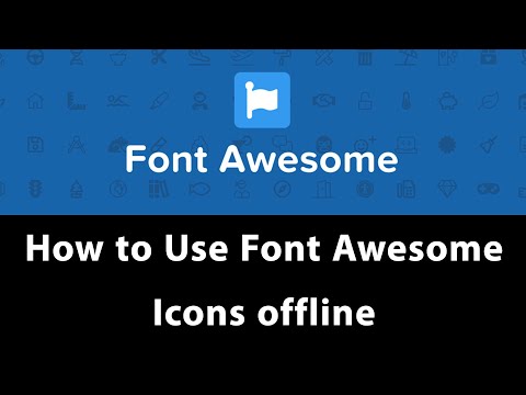 How to Use Font Awesome Icons offline | HTML CSS