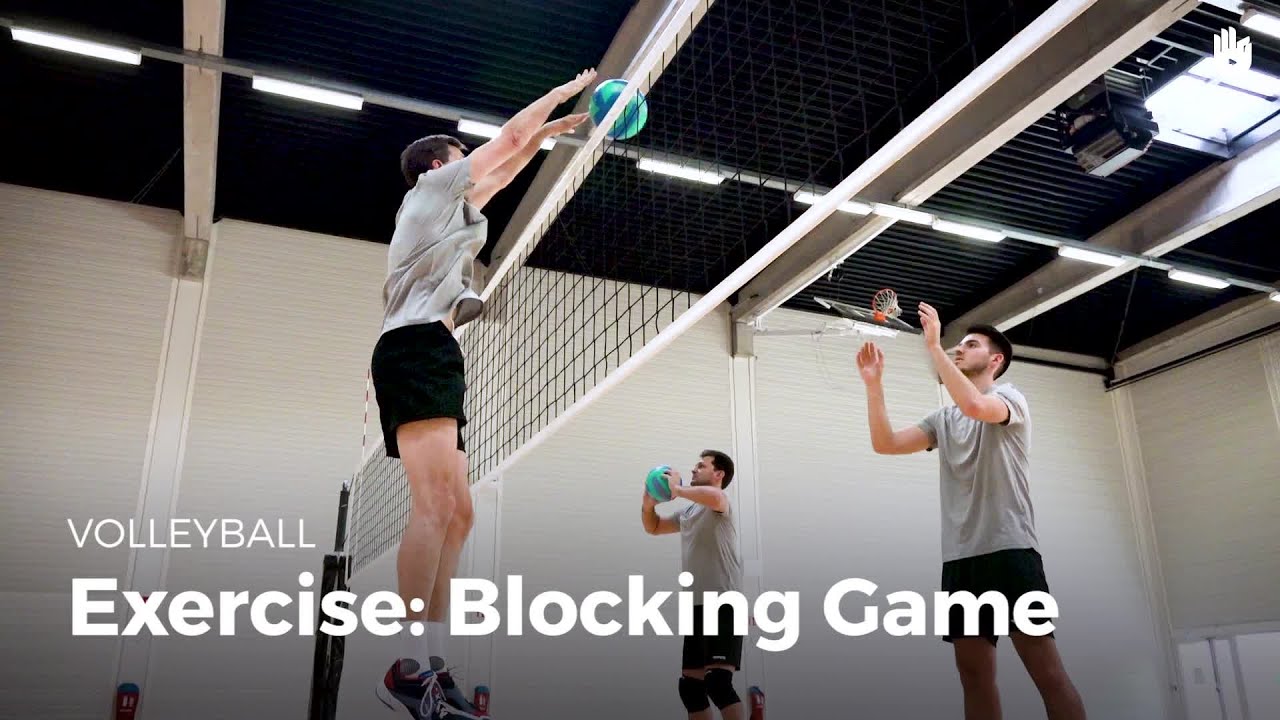 Exercise: blocking game - Learn to Play Volleyball | Sikana