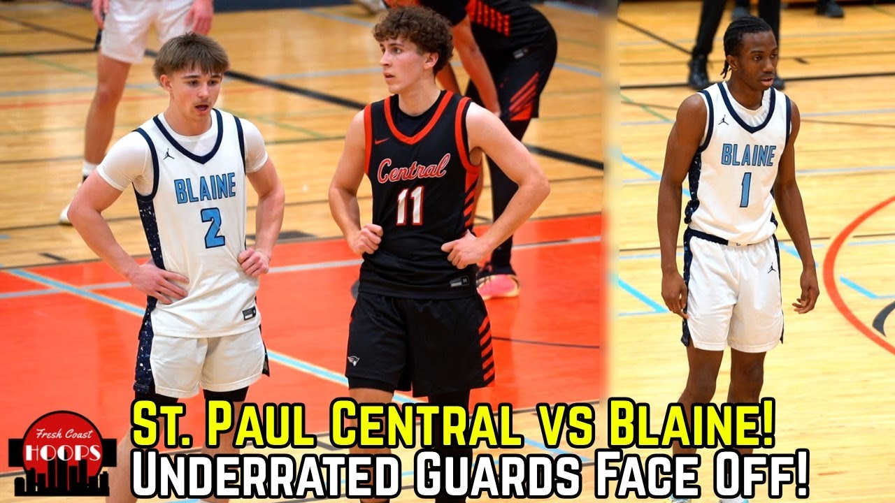 St  Paul Central And Blaine Face Off! Eli Moseman Drops 25 Points!
