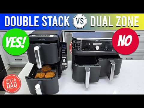 Ninja 10 QT Air Fryer Comparison: Double Stack SL401 vs Dual Zone DZ401