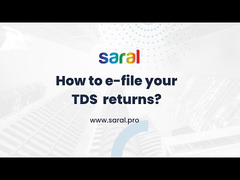 Steps to e-file your TDS returns