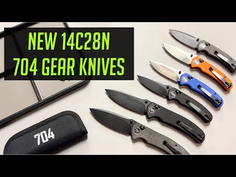 New 14C28N 704 Gear Pocket Knives
