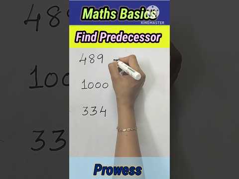 Find the Predecessor #shortsfeed #prowess #maths #mathshorts #predecessor #basicmath