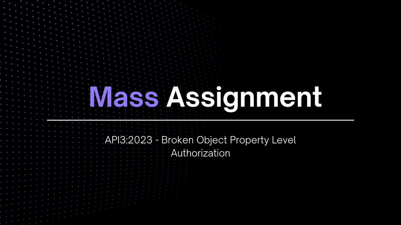 Test Editor Tutorial 2: Mass Assignment ( OWASP API3:2023)