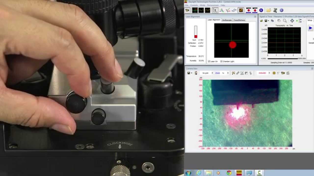 Aligning the Laser on a Atomic Force Microscope