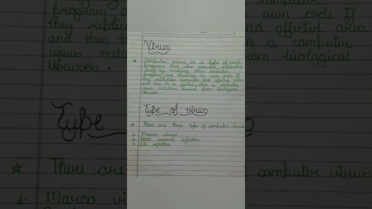 computer topic - virus presentation