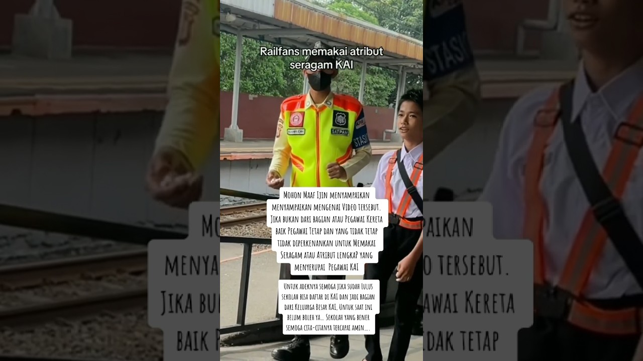 Boleh gak!!Railfans Memakai atribut atau Seragam KAI lengkap? #railfans