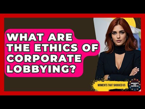What Are The Ethics Of Corporate Lobbying? - Moments That Shocked Us