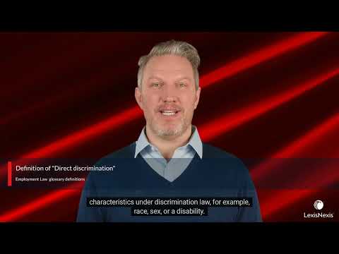 "Direct discrimination" - Legal Definition