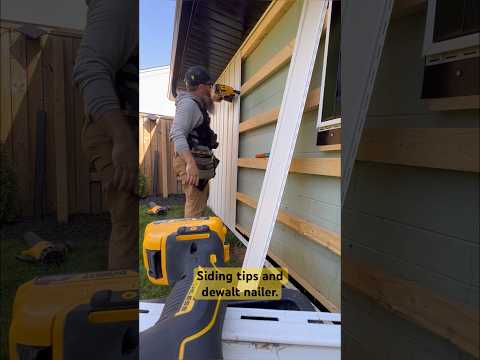 Super easy way to install vinyl siding without having to use your hammer the whole time.