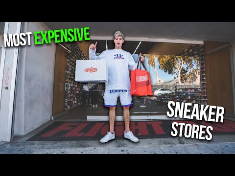Shopping at The Most Expensive Sneaker Stores in Los Angeles...