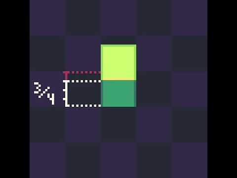 3/4 topdown orthographic perspective on a grid | micro-tutorial #gamedev #pixelart #tutorial