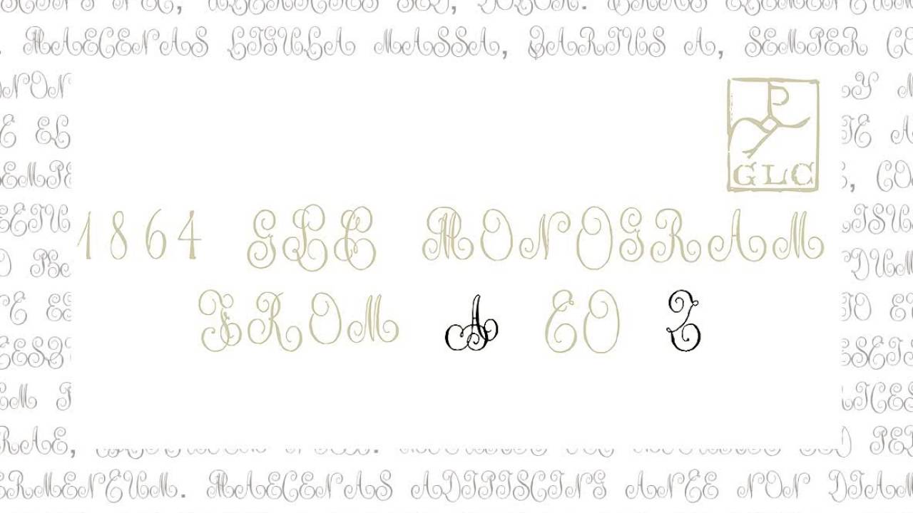 1864 GLC Monogram Font Download