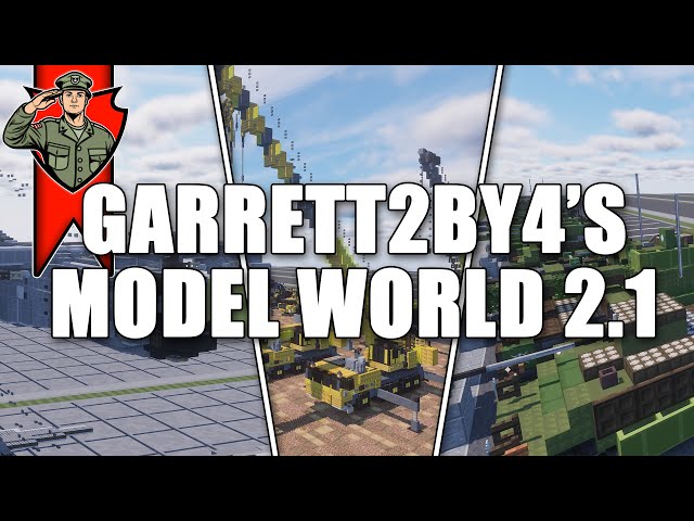 GARRETT2BY4's Model World 2.1 (1.5:1 Scale Builds) Minecraft Map