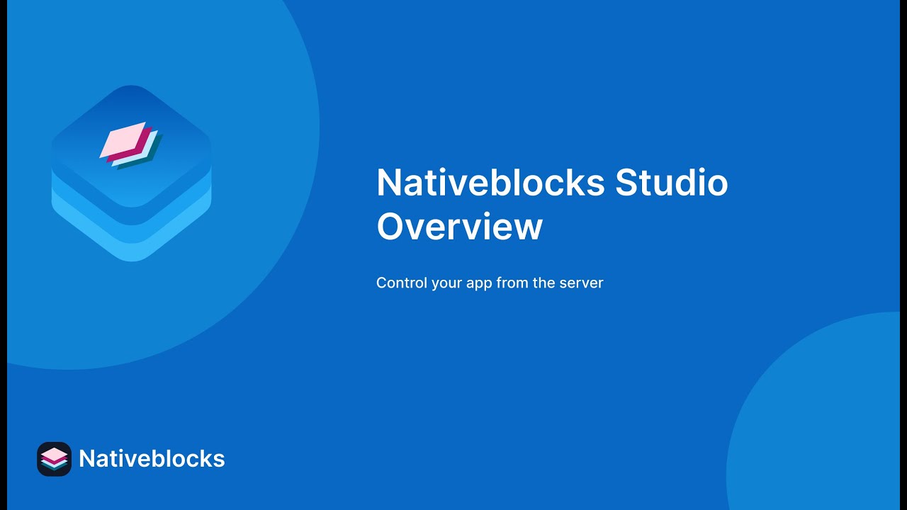 Server-driven UI with Nativeblocks Studio
