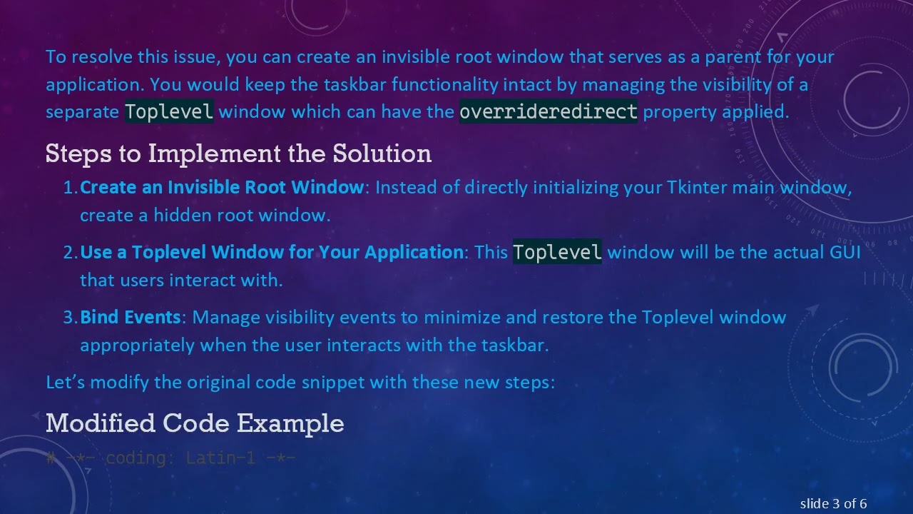 How to Fix Your Python Tkinter App's Intermittent Visibility on Windows Taskbar