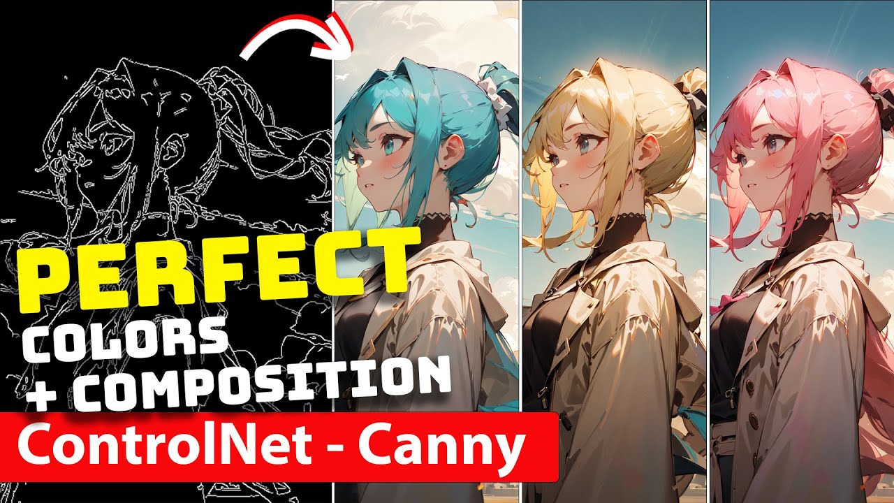 ControlNet Canny Explained - Full Tutorial // stable diffusion ai