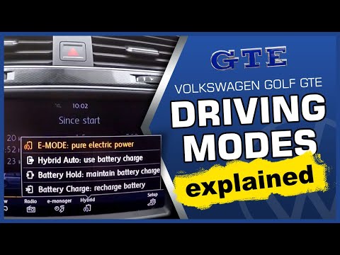 Driving modes explained for Volkswagen Golf GTE - Drive with me