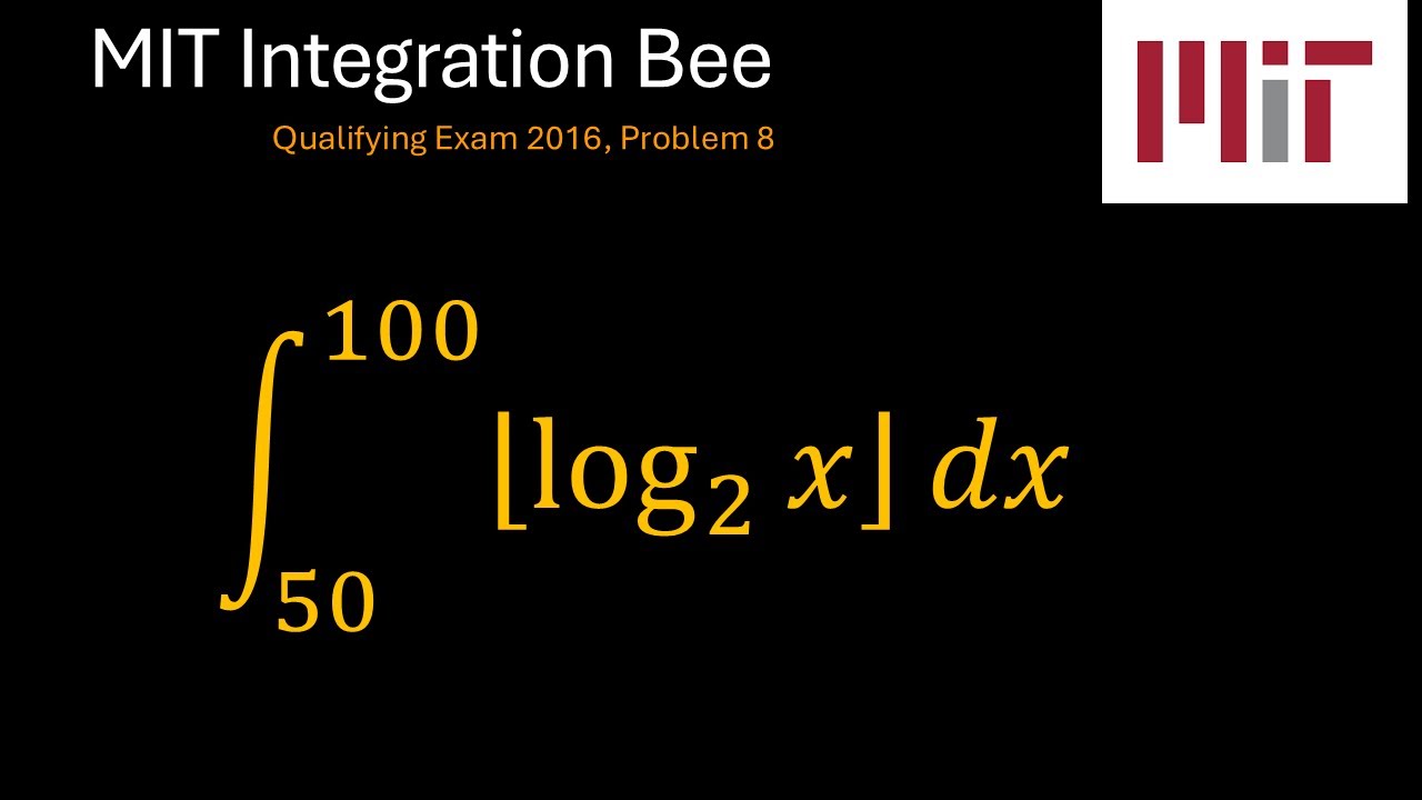 MIT 2016 Integration Bee Qualifying Exam, Problem 8