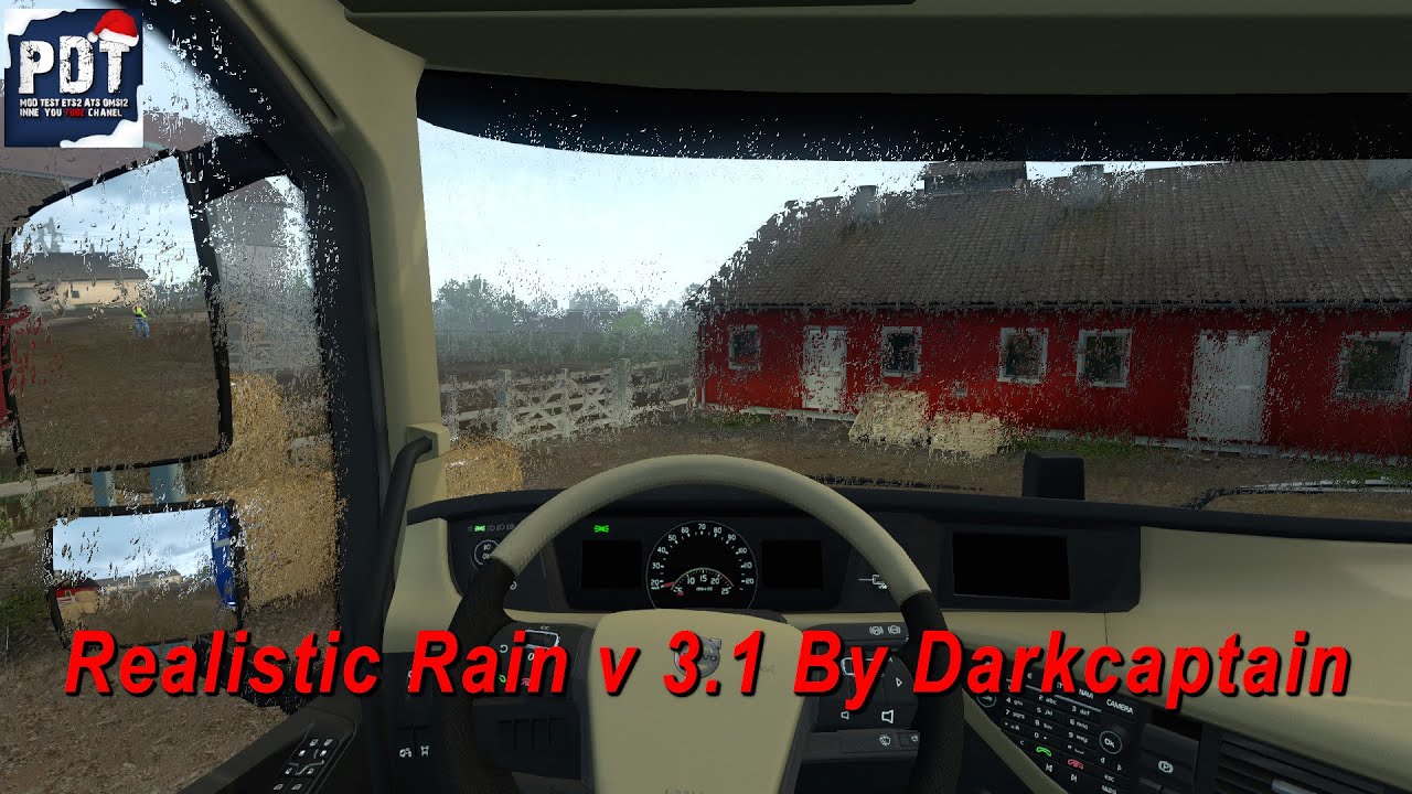 Realistic Rain v3.2 - ETS 2