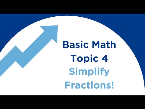 Basic Math Topic 4 | Simplify Fractions