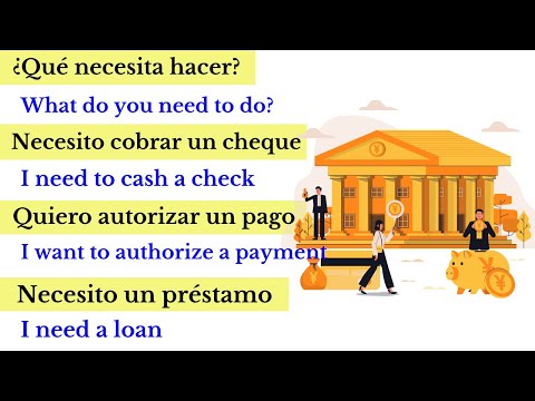 AT THE BANK - REAL SPANISH PHRASES
