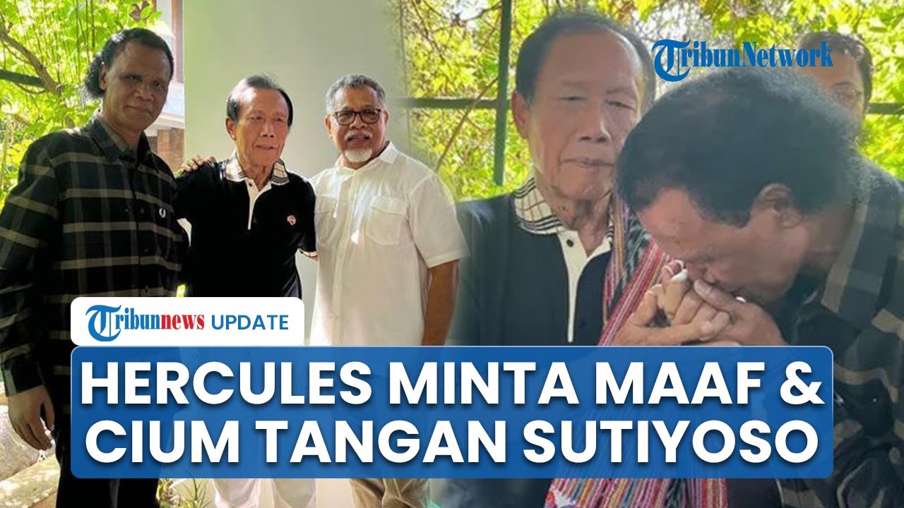 Momen Hercules Cium Tangan & Menunduk Minta Maaf ke Sutiyoso seusai Menghina: Mudah-mudahan ...
