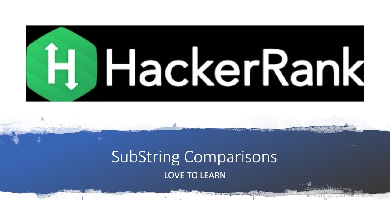 SubString Comparisons  hackerrank solution in Java #hackerrank #lovetolearn #Substring