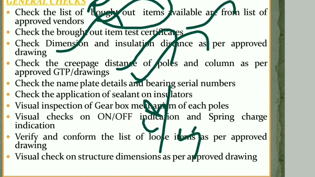 CB FACTORY INSPECTION CHECKLIST PART--1