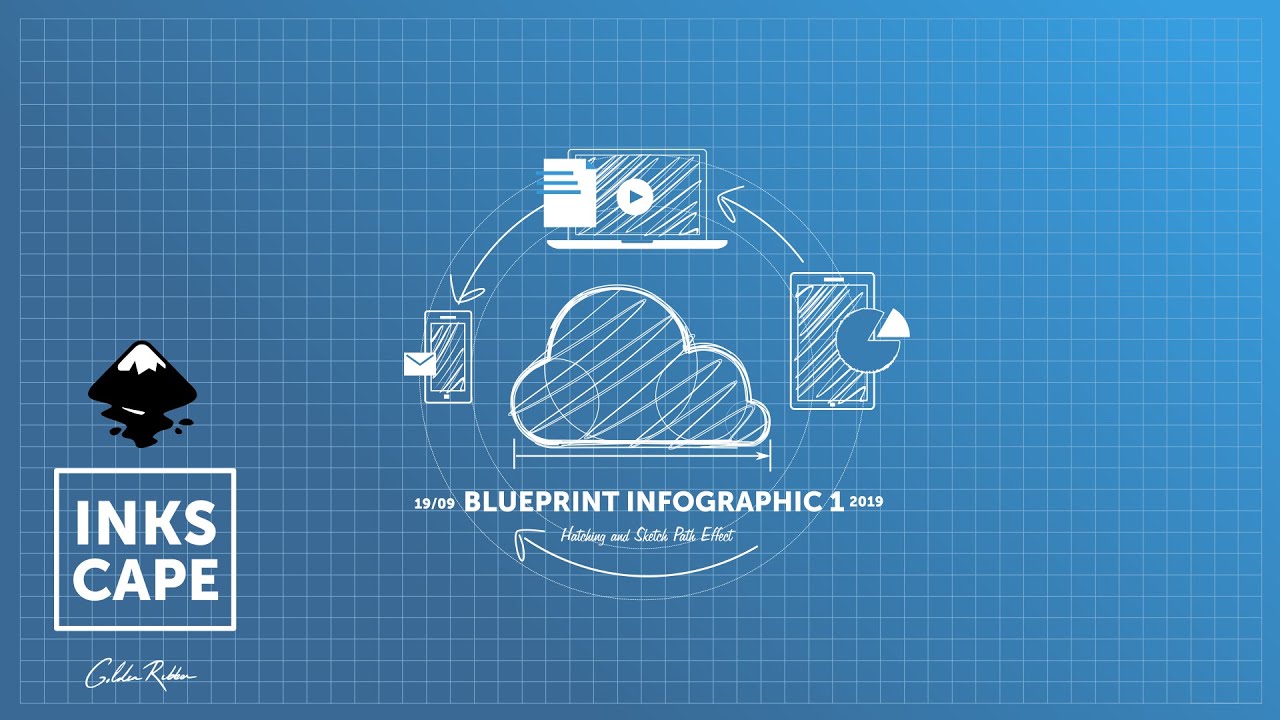 Inkscape Tutorial | Blue Print Infographic