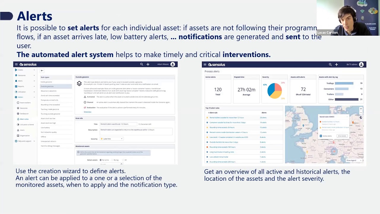 What is an alert and how do you define accurate alerts when tracking your non-powered assets
