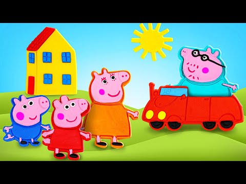Create Peppa Pig Family & Friends with Play Doh | Learn Colors | Preschool Toddler Learning Video