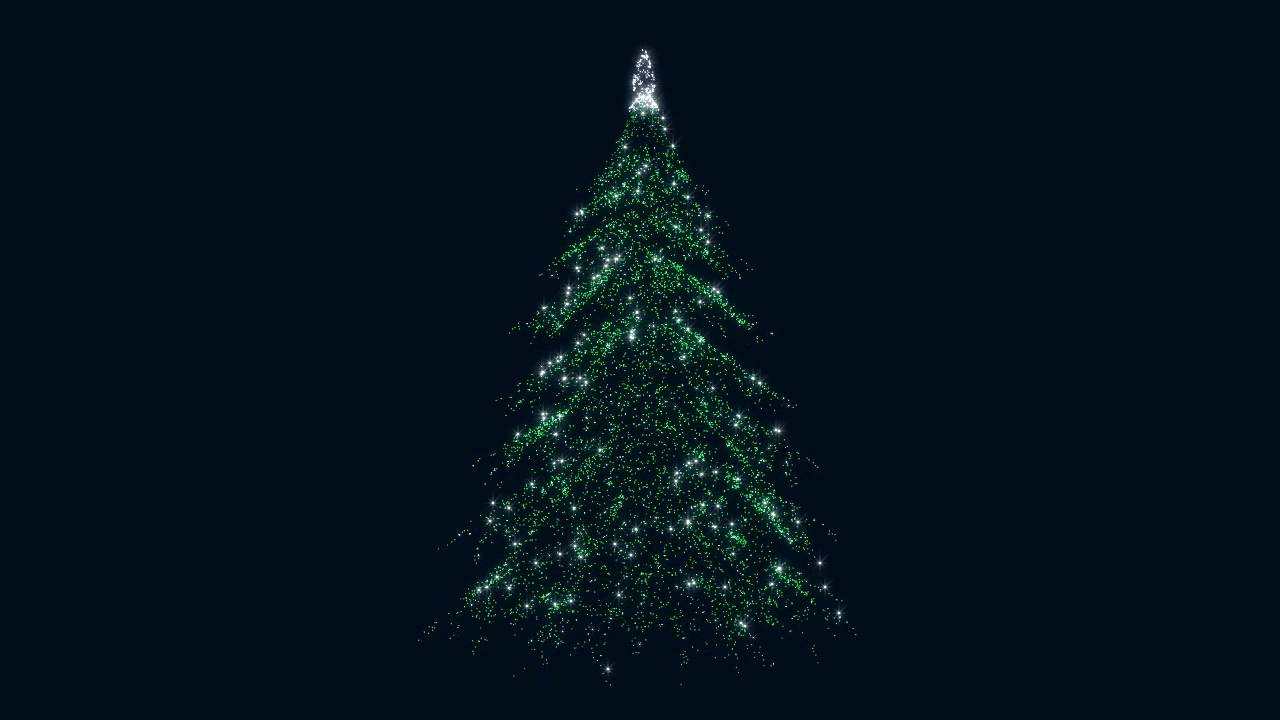 Free HD Christmas New Year Tree 3d loop animation.