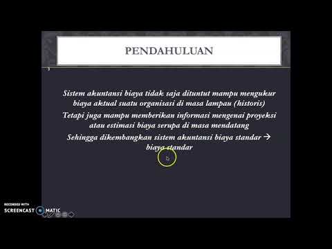 Sistem Biaya Standar (Bagian 1)