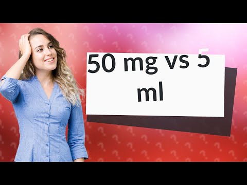 Is 50 mg the same as 5 ml?