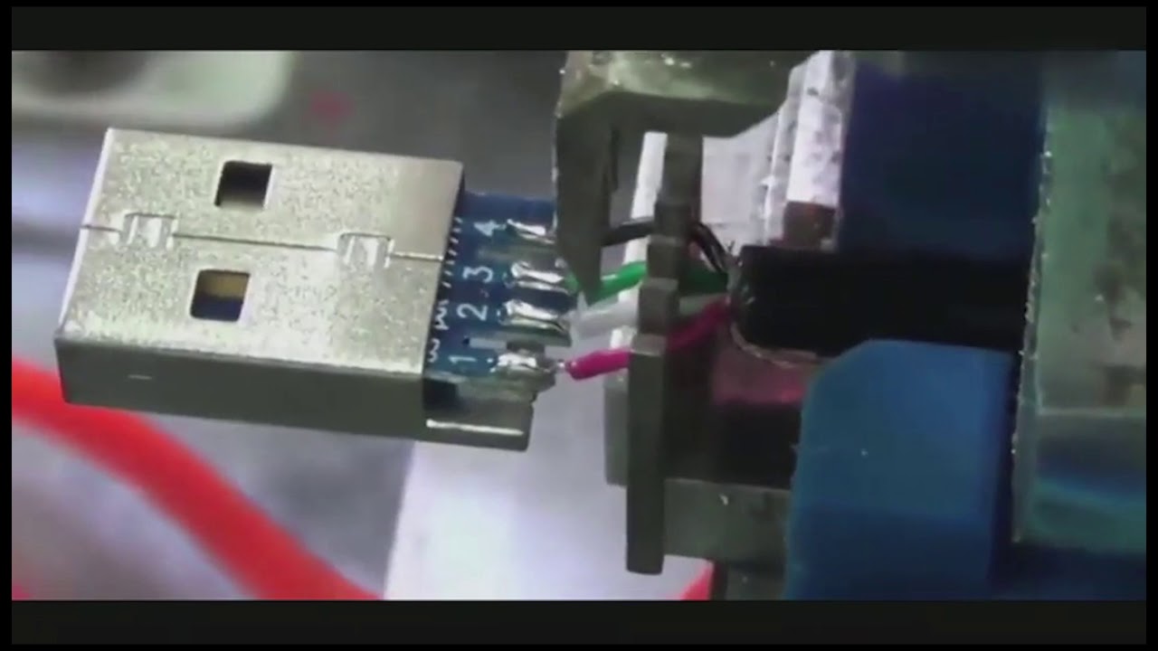 USB data cable solder machine