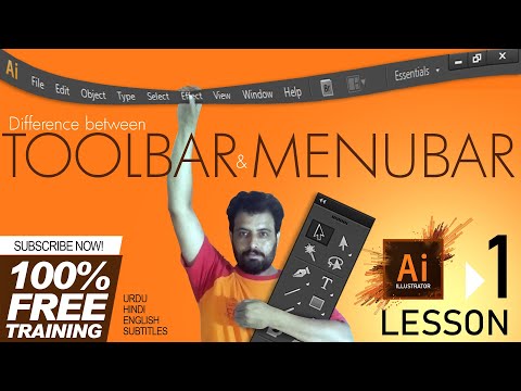 What is the difference in toolbar and menubar.