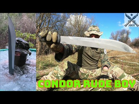 CONDOR RUDE BOY MACHETE - 1075 CARBON - JOE FLOWERS DESIGN - DESTRUCTION TEST - UNTIL IT BREAKS