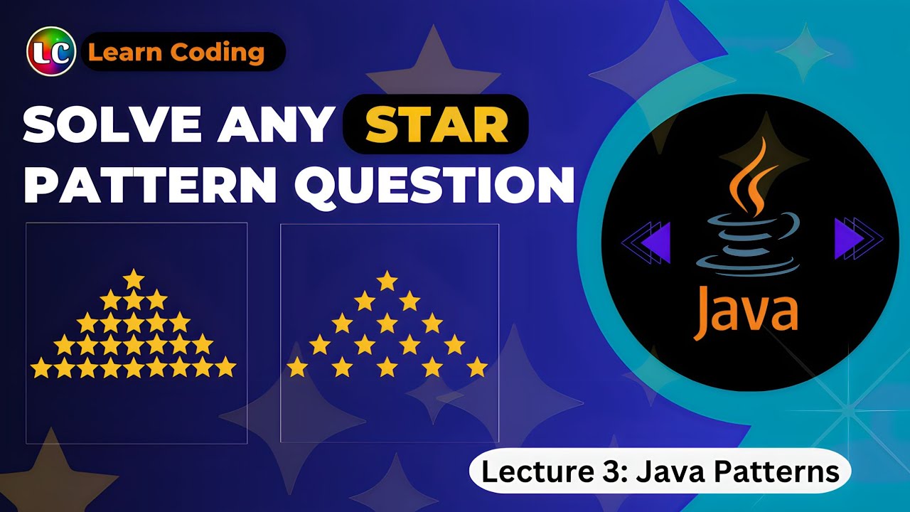 Java program to print star pattern | Learn Coding