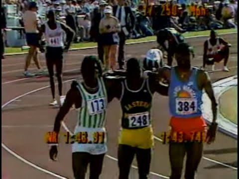 Earl Jones vs Johnny Gray vs John Marshall Final 800m US Olympic Trials 84.