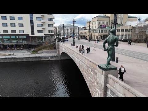 Tampere from the Air Tour 🇫🇮 | Flying Drone City Center | Finland 2025 | 4K