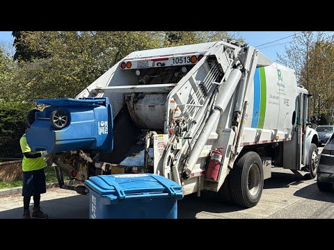 Recology Mini Freightliner New Way Rear Loader Garbage Truck in Seattle