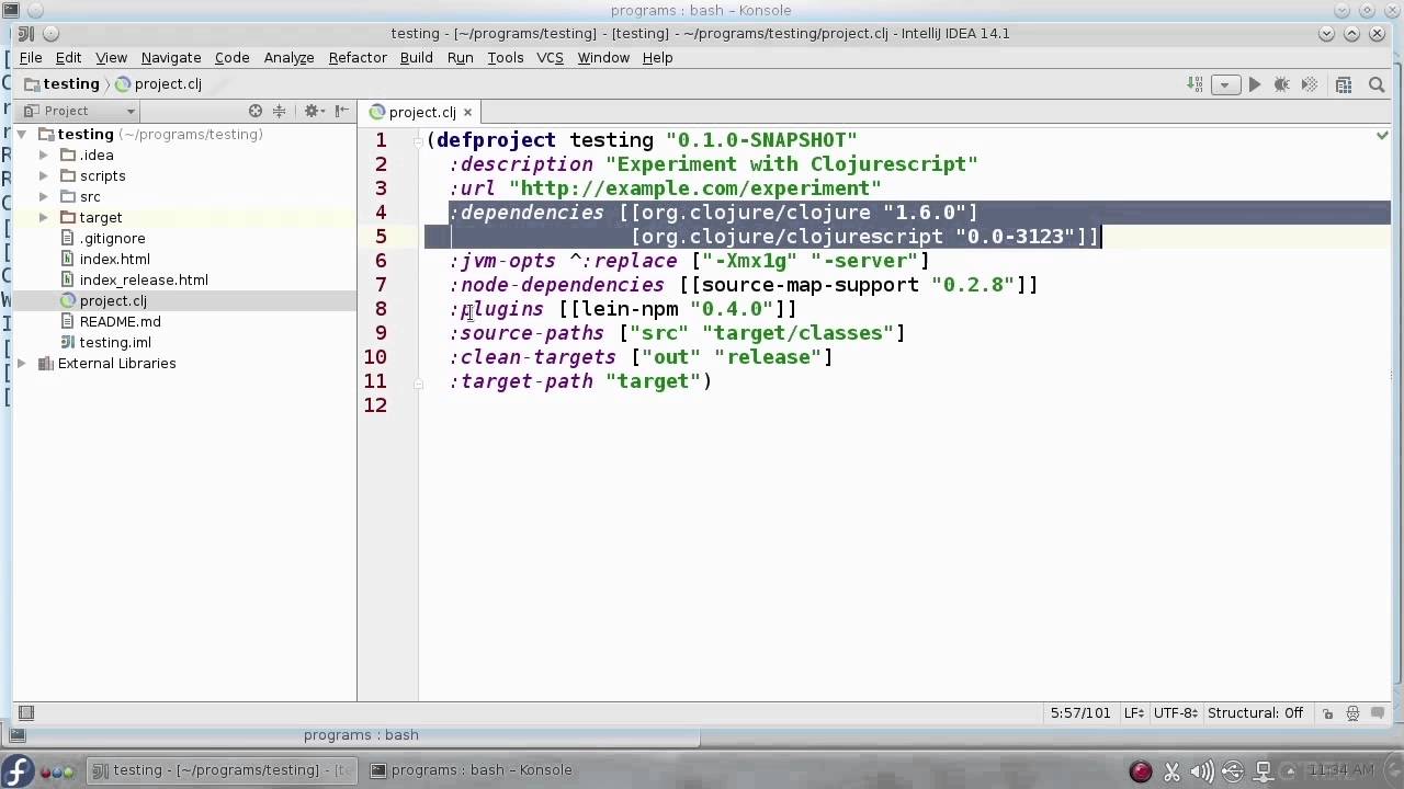 Learning ClojureScript Tutorial | Creating A ClojureScript Project